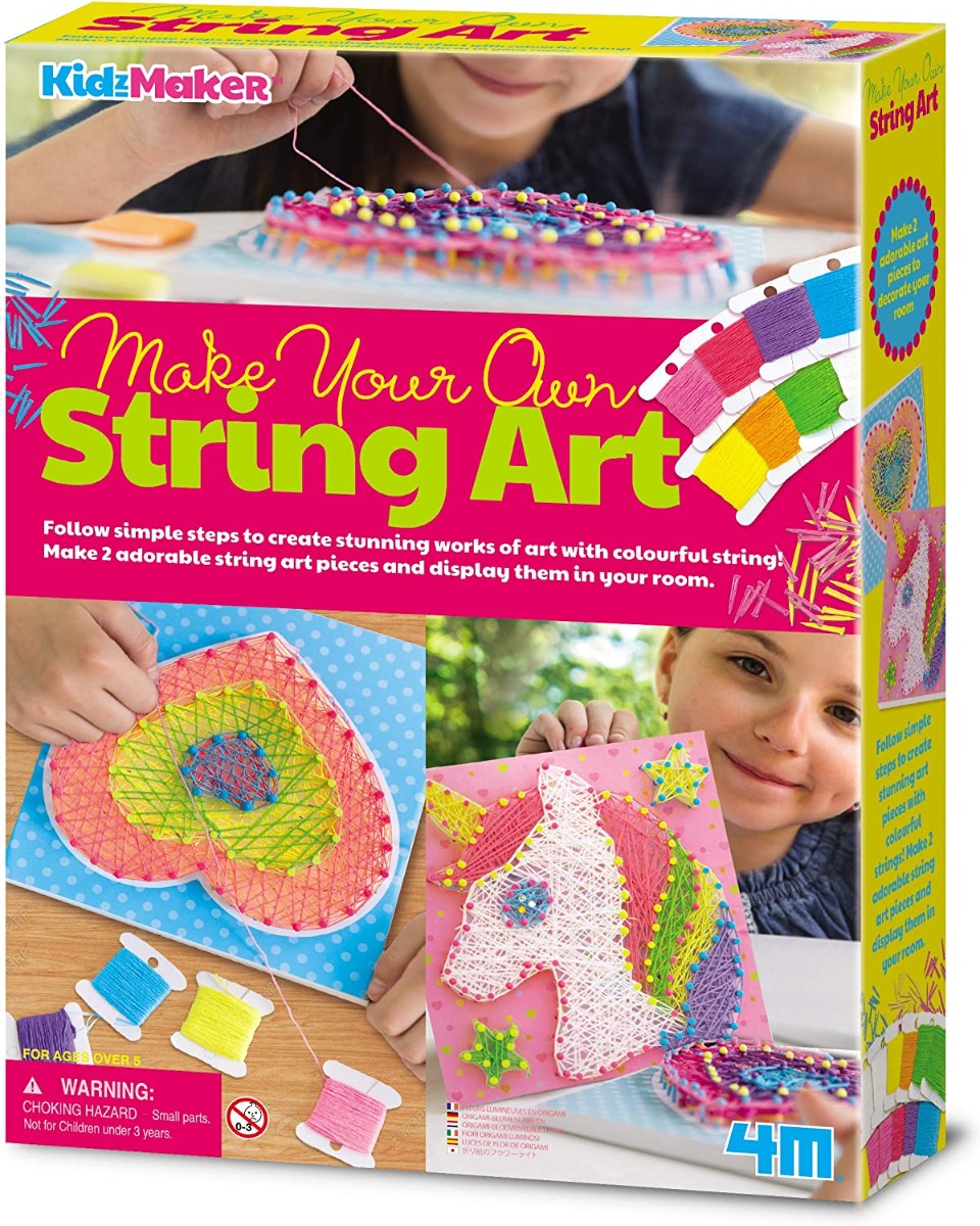Buy 4M Make Your Own String Art Multi Colour Online | Yallatoys Qatar
