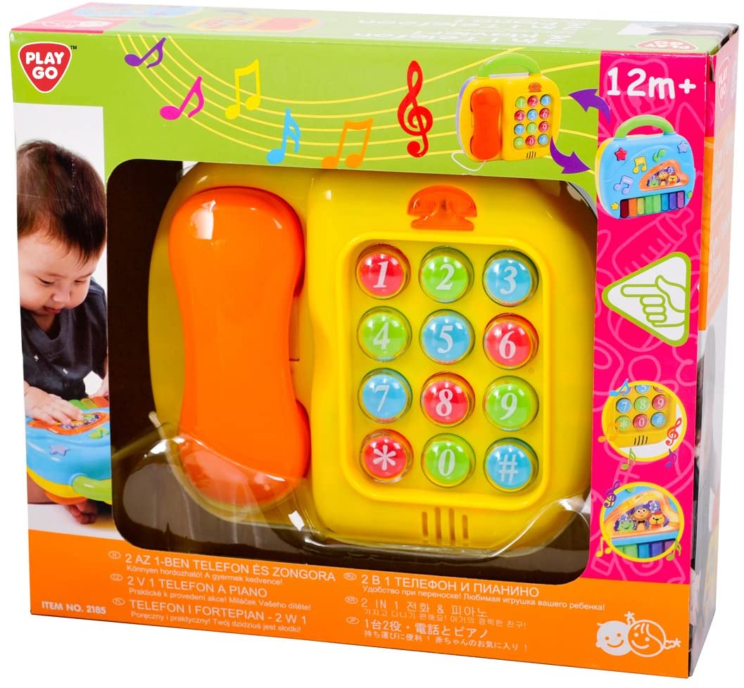 Buy Playgo 2 in 1 Telephone Piano Online | Yallatoys Qatar