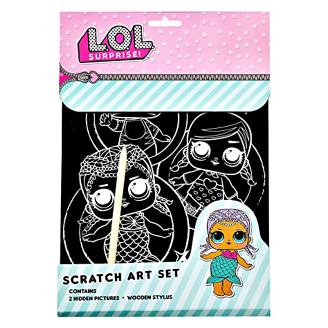 Buy Alligator LOL Surprise Scratch Art Set 2 Hidden Pictures Creative ...