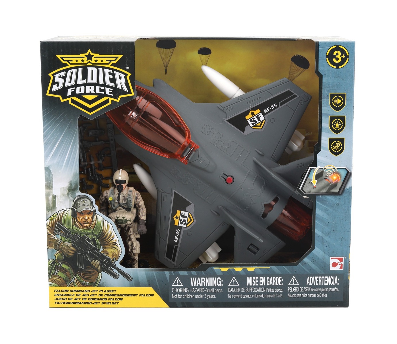 Buy Chap Mei Soldier Force Falcon Command Jet Playset Online ...