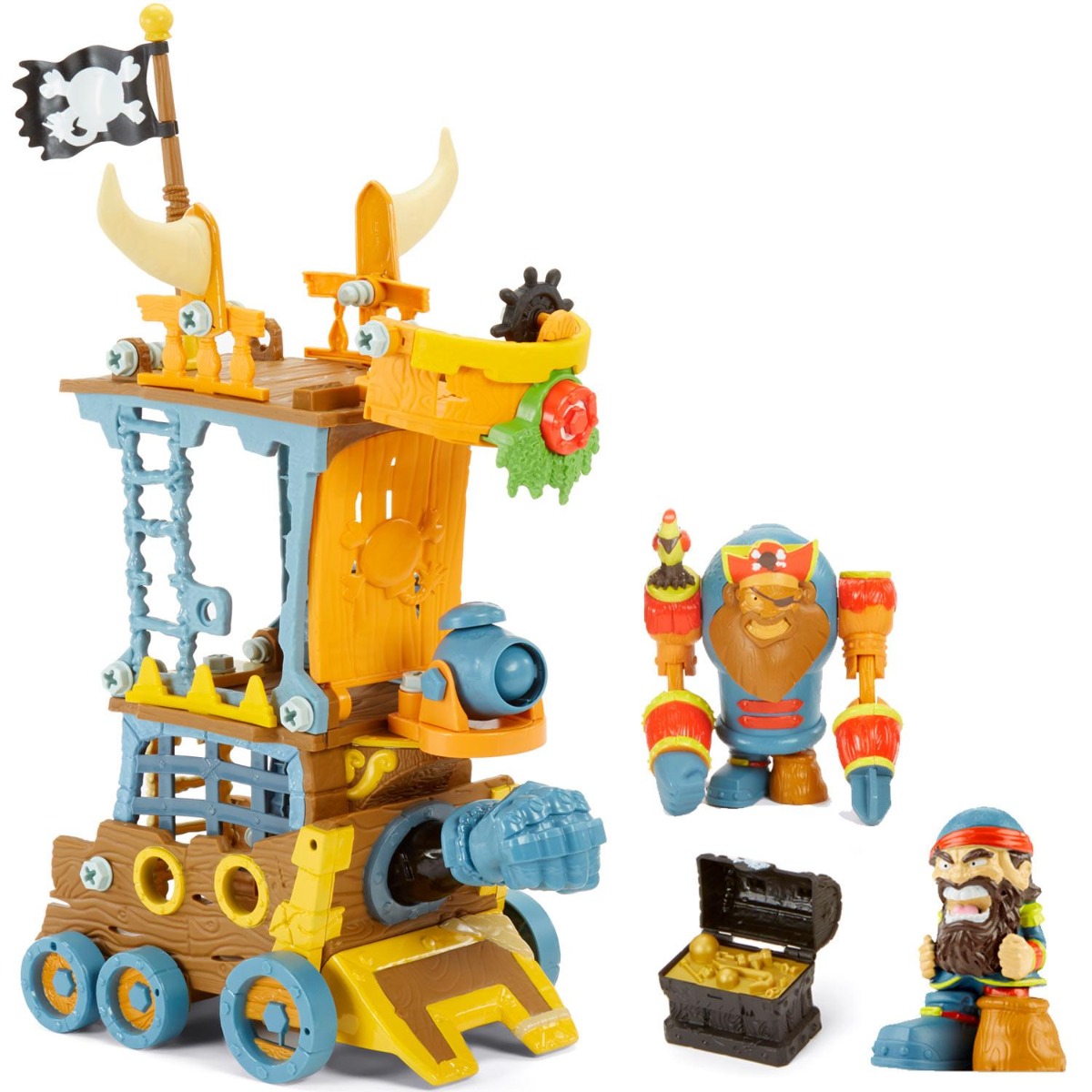 Little Tikes Kingdom Builders Ruin Roller with Bashers Leader Captain ...