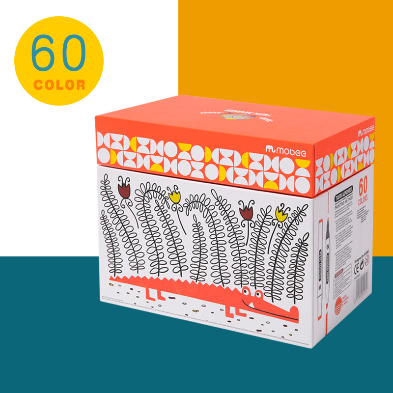 Buy Mobee Twin 60 Colours Marker Online | Yallatoys Qatar