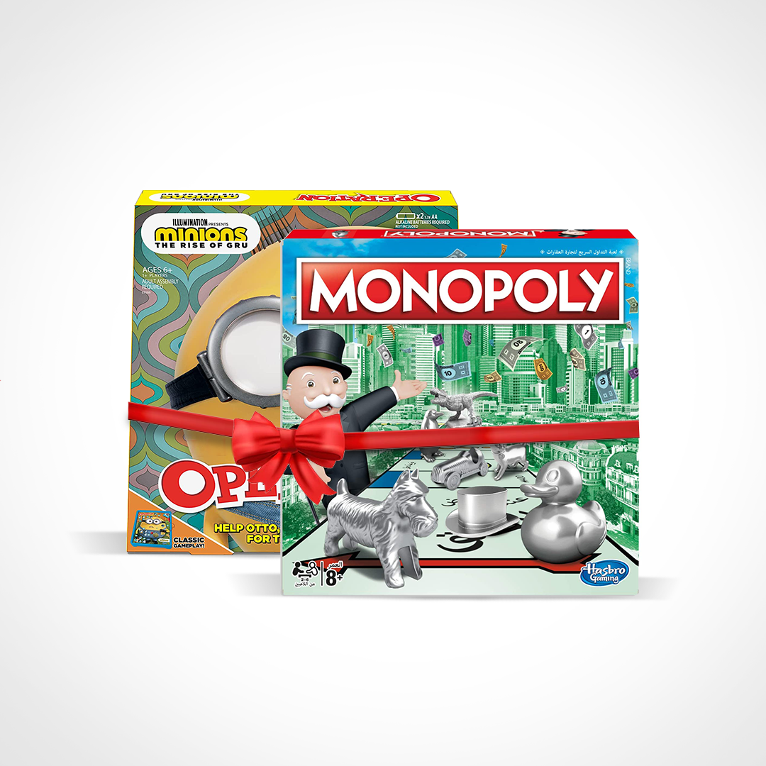 Buy Promo 2 in 1 Bundle Monopoly Classic Arabic and Minion Operation ...