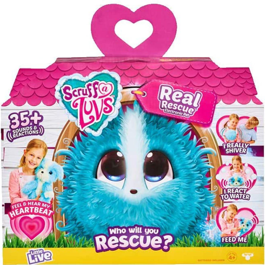 Scruff A Luv Real Rescue Electronic Pet with 35+ Sound and Reactions