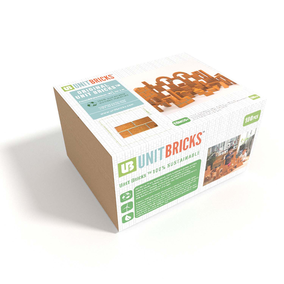 Buy Unit Bricks 100 Piece Large Unit Bricks Set Online | Yallatoys Qatar